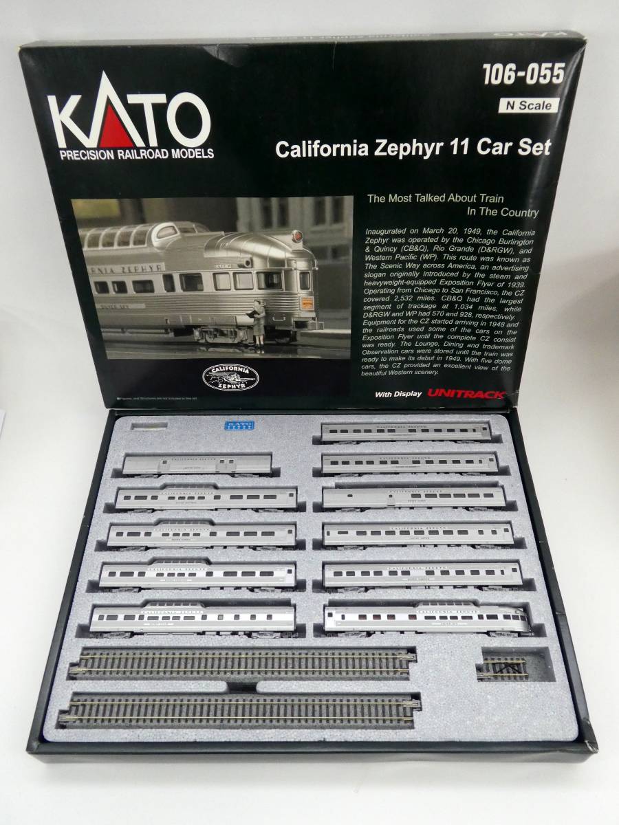 買取価格：7,000円 Nゲージ KATO 106-055 California Zephyr 11 Car Set カリフォルニアゼファー ...